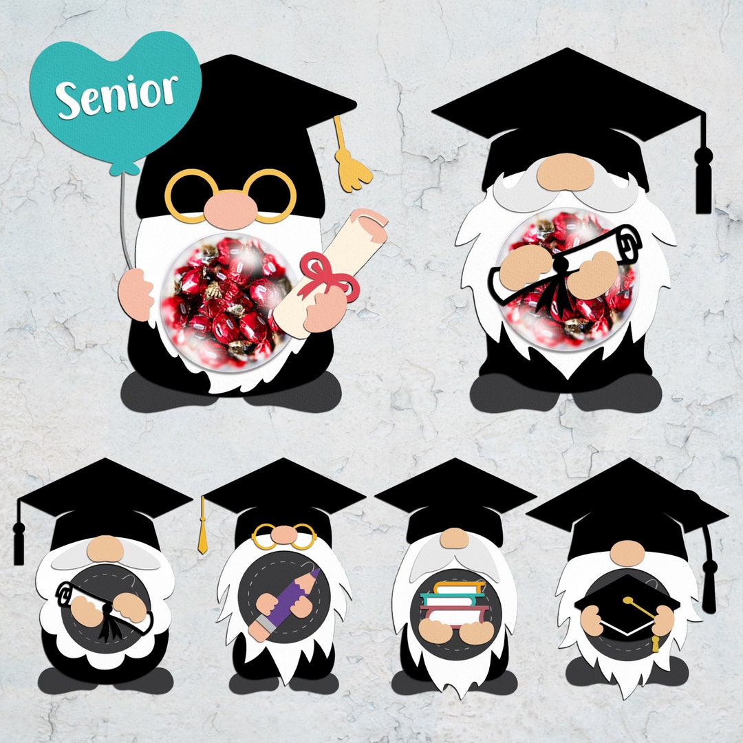 Graduation Candy Dome Svg, Gnome Senior Class of 2024 Svg,graduation ...