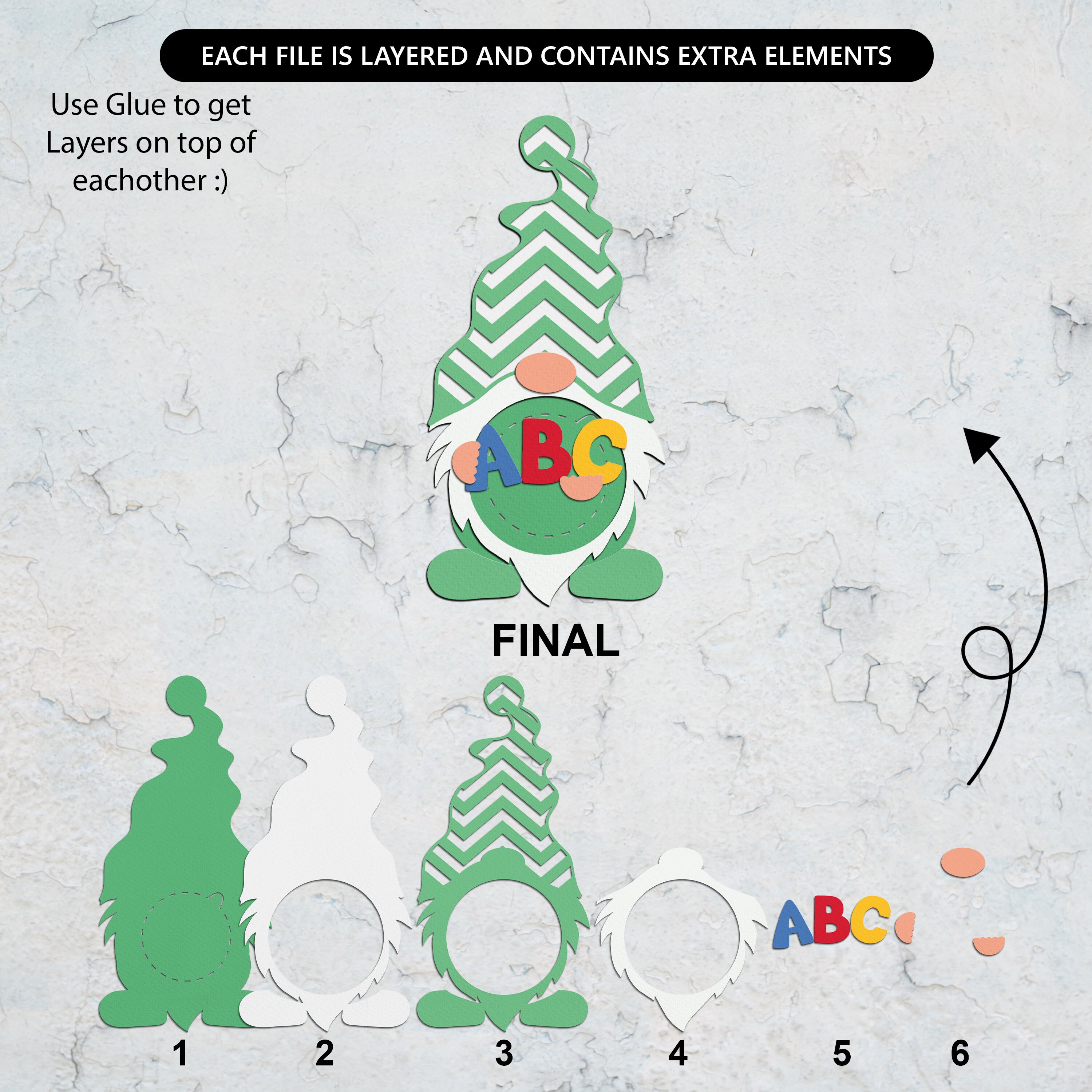 School Gnomes Candy Dome Svg, Gnome School Paper Ornament,gnome Teacher ...