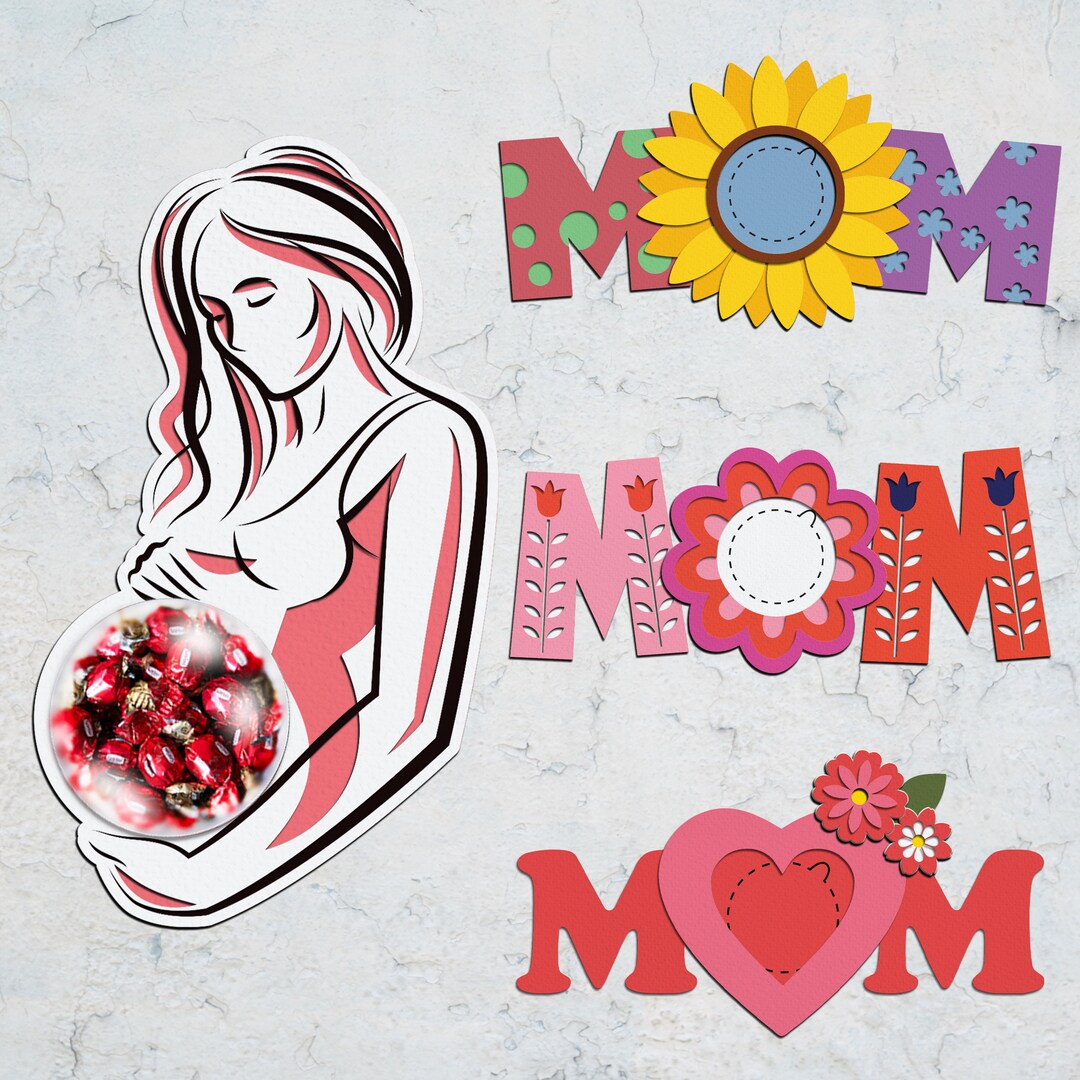 Mother Day Candy Dome Svg, Mom Candy Ornament Svg, Mother Day Svg, Mom ...