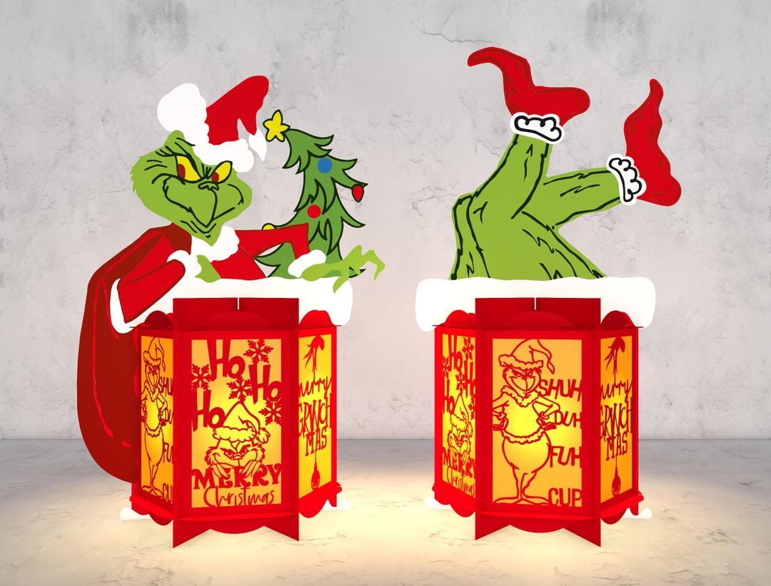 Cartoon Christmas Paper Lantern Cut File Svg,christmas Characters ...