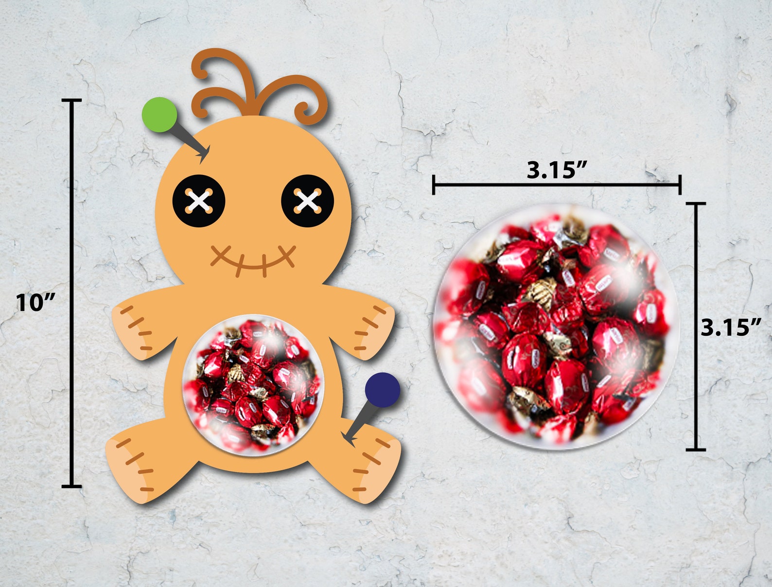 Halloween Doll Candy Dome Holder Cut File,halloween Doll Holder Svg ...