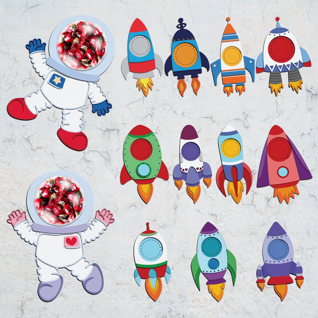 Astronaut Candy Dome Svg, Astronaut Chocolate Holder Svg ,spaceship ...