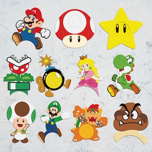 Video Game Candy Dome Svg, Game Characters Candy Ornament Svg ...