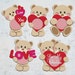 Cute Teddy Bear Candy Dome Svg, Valentine Bear Candy Ornament Svg ...