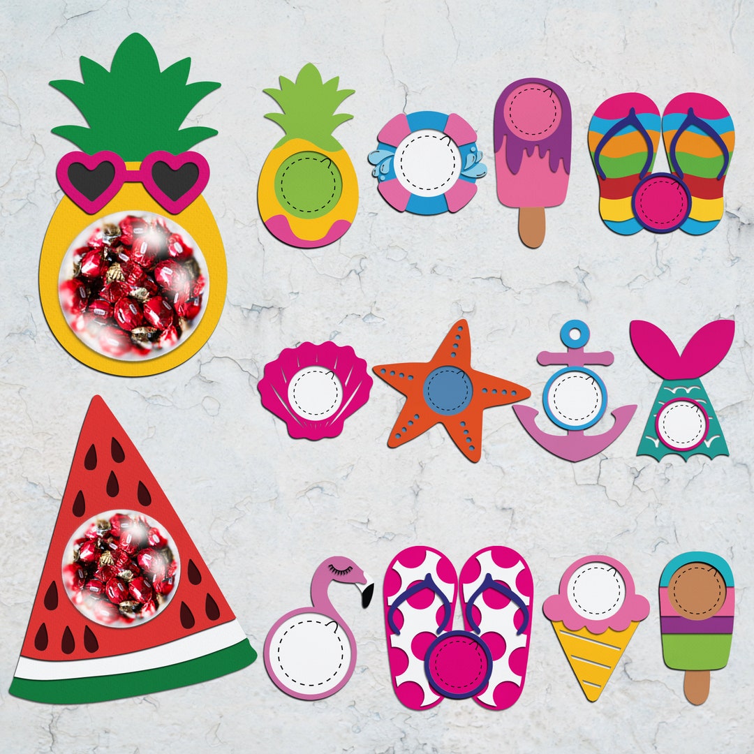Summer Candy Dome Svg, Beach Chocolate Holder Svg ,summer Candy ...