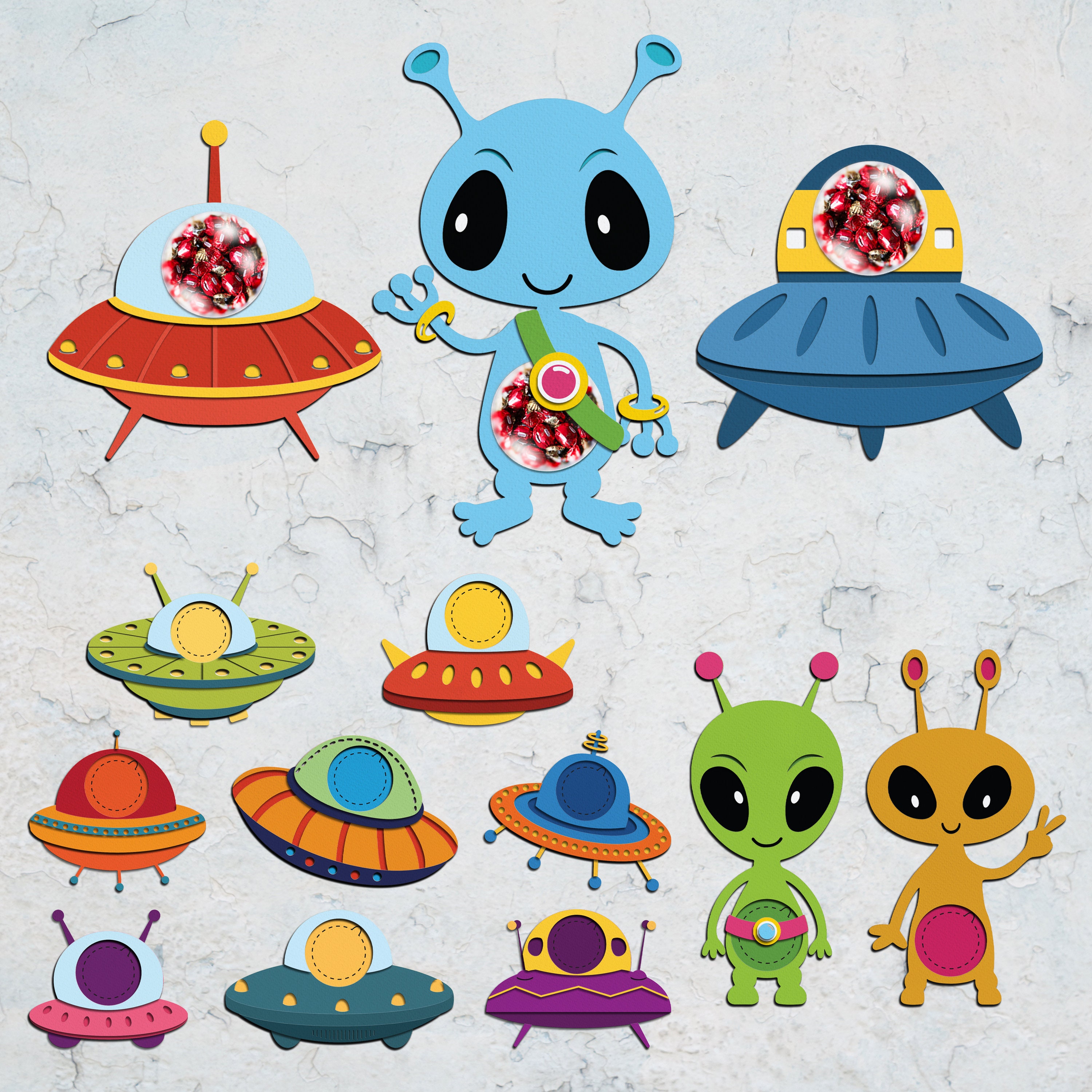 Space Candy Dome Svg, Space Chocolate Holder Svg ,UFO Candy Ornament ...