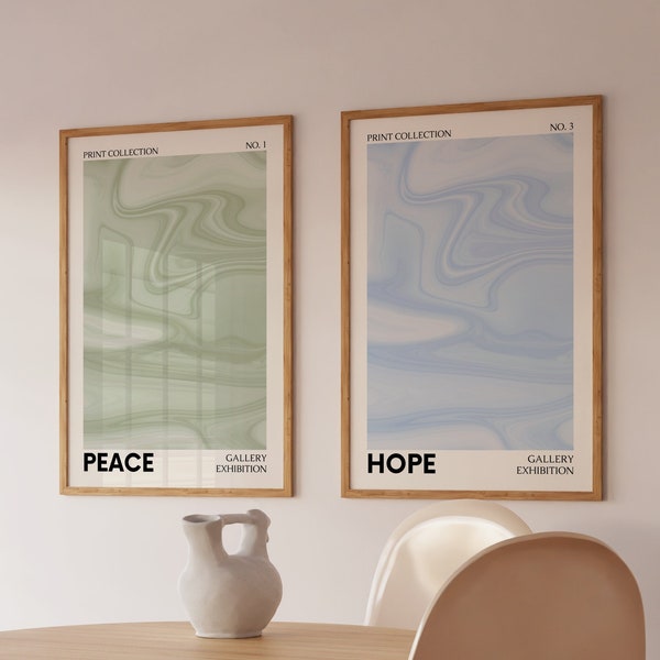 Green Poster Set - Etsy