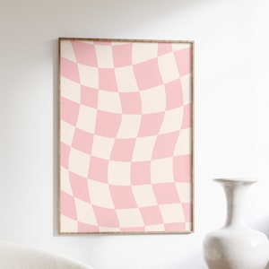 Pastel Pink Poster Aesthetic Room Decor, Baby Pink Girly Print, Pink ...