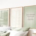 Green Poster Set of 3, Sage Green Wall Art, Aesthetic Posters, Retro ...