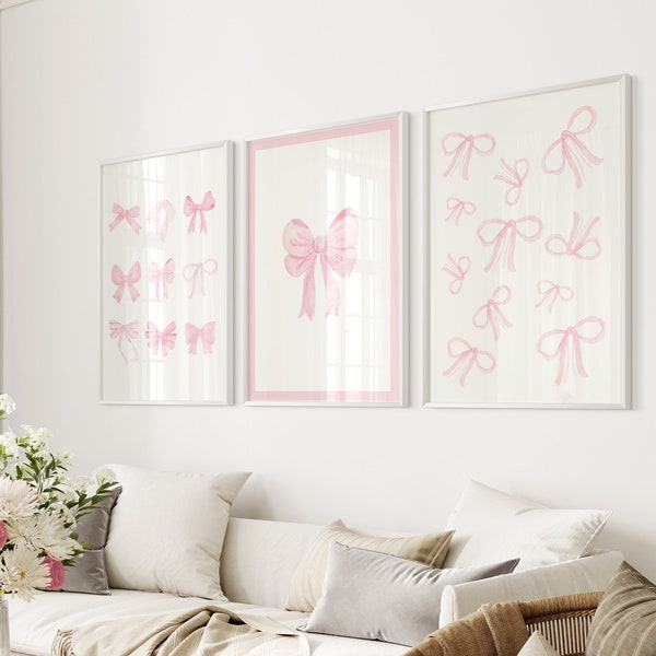 Pink Bow College Decor - Etsy