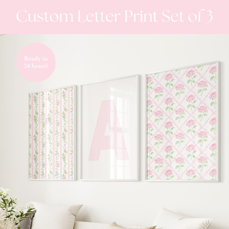 Pink Love Shack Fancy Art - Etsy