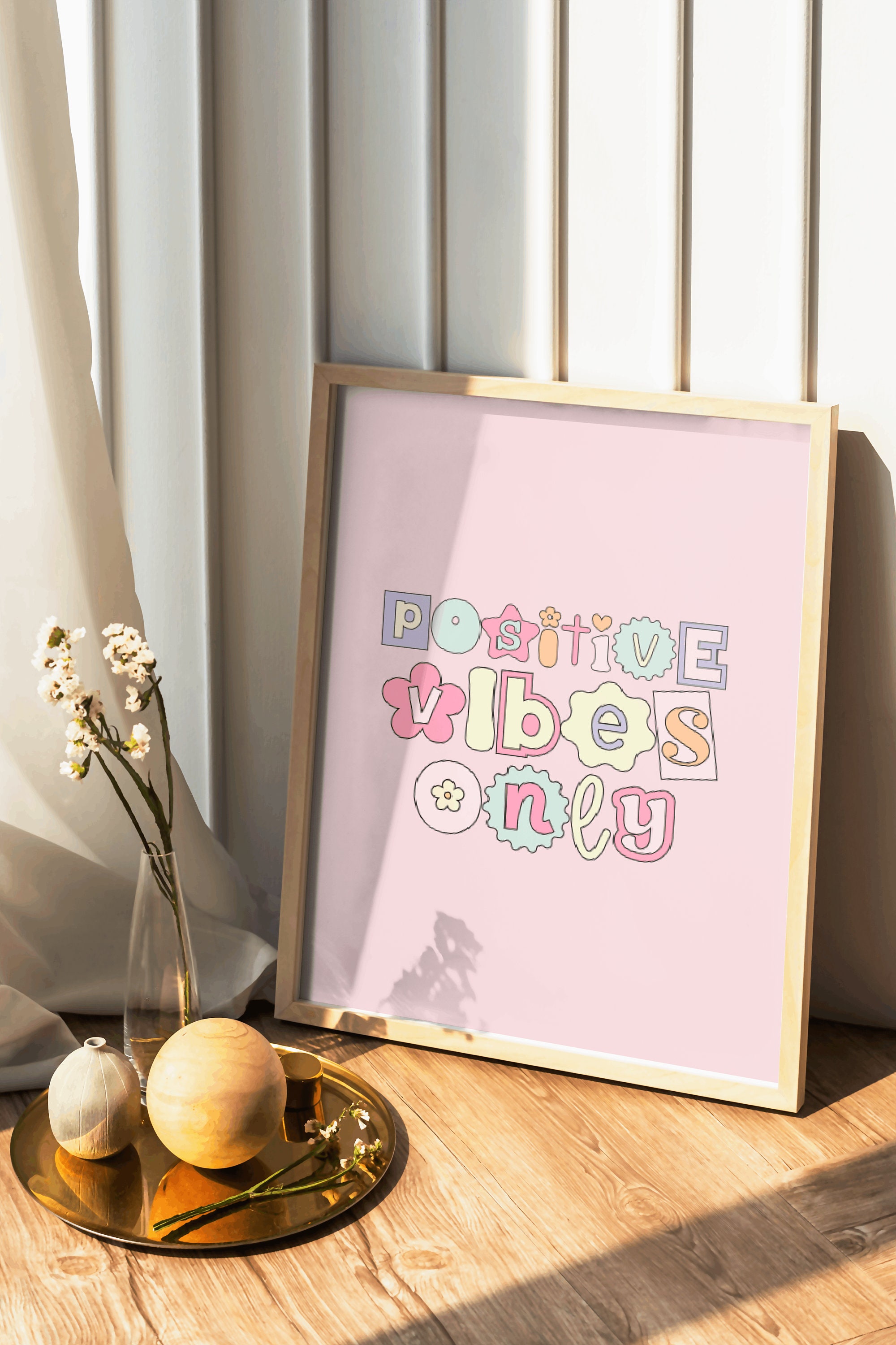 Purple Positive Quote Poster Pastel Trendy Aesthetic Dorm Room - Etsy