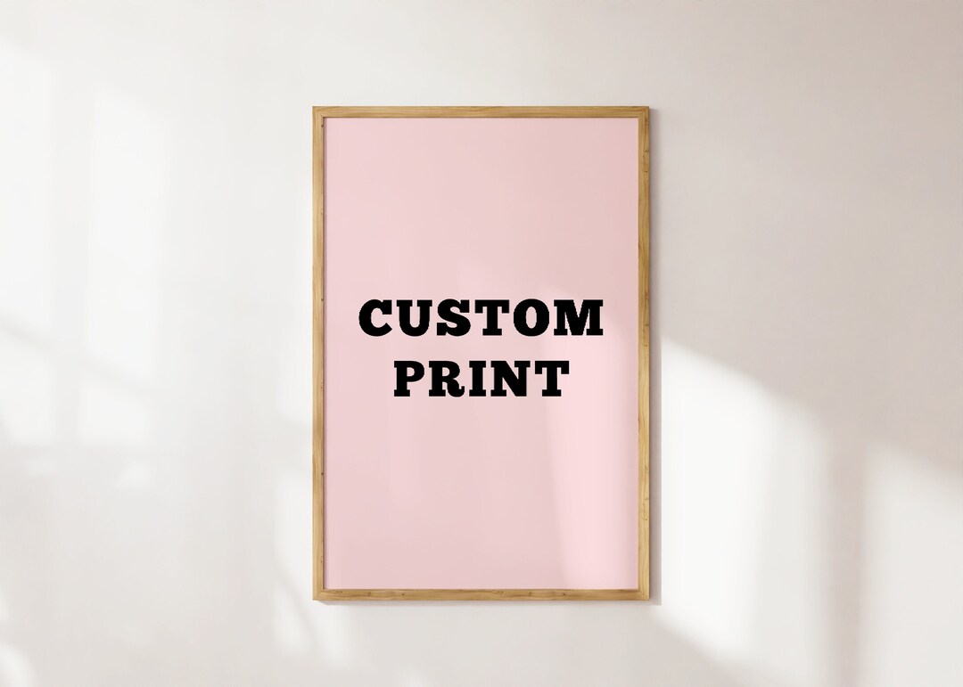 Custom Digital Print, Custom Wall Art, Personalized Digital Prints ...