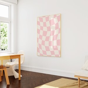 Pastel Pink Poster Aesthetic Room Decor, Baby Pink Girly Print, Pink ...
