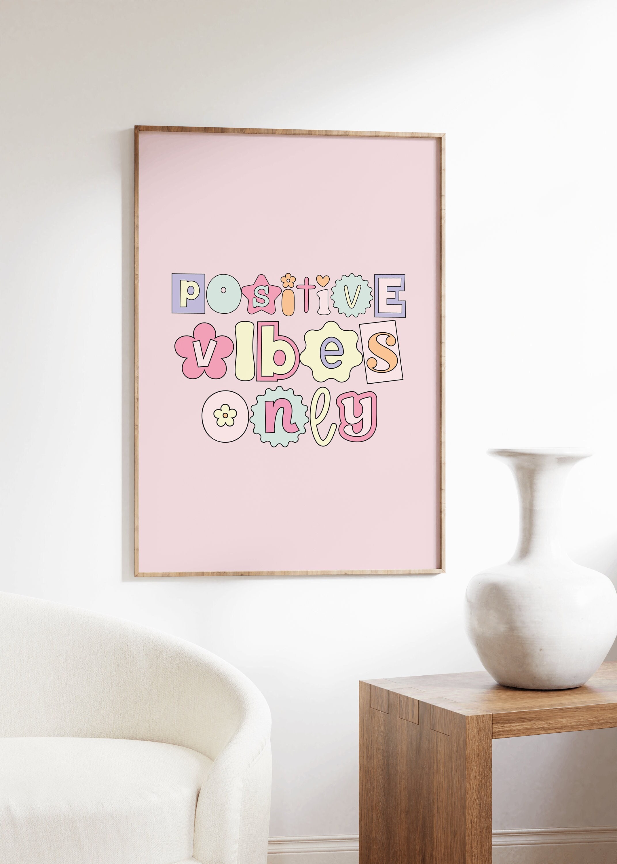 Purple Positive Quote Poster Pastel Trendy Aesthetic Dorm Room - Etsy