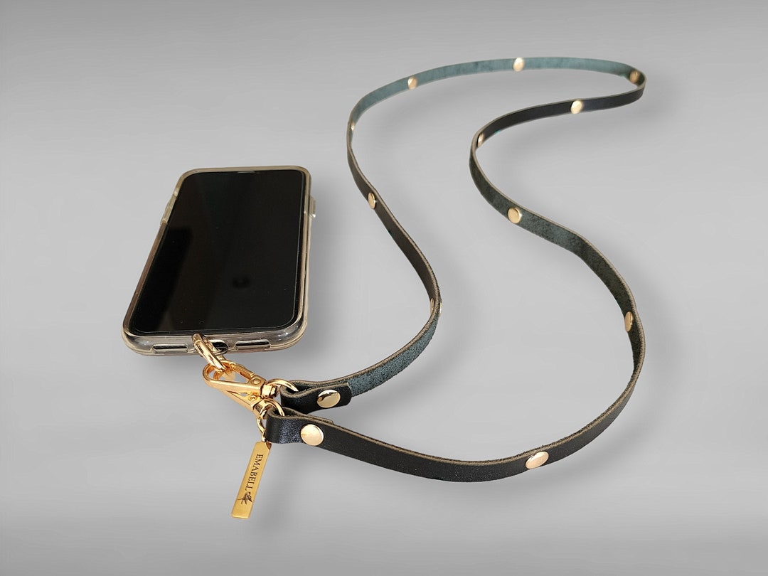 Universal Cell Phone Real Leather Lanyard With Crossbody Strap, Multi ...