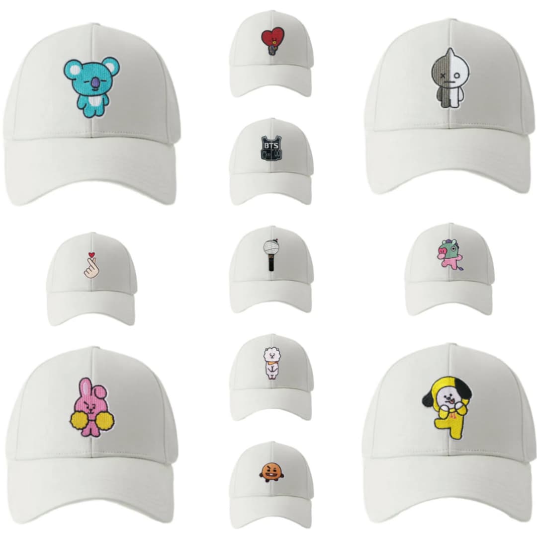 BT21 Embroidered Hat BT21 Characters Embroidered Hat BTS - Etsy