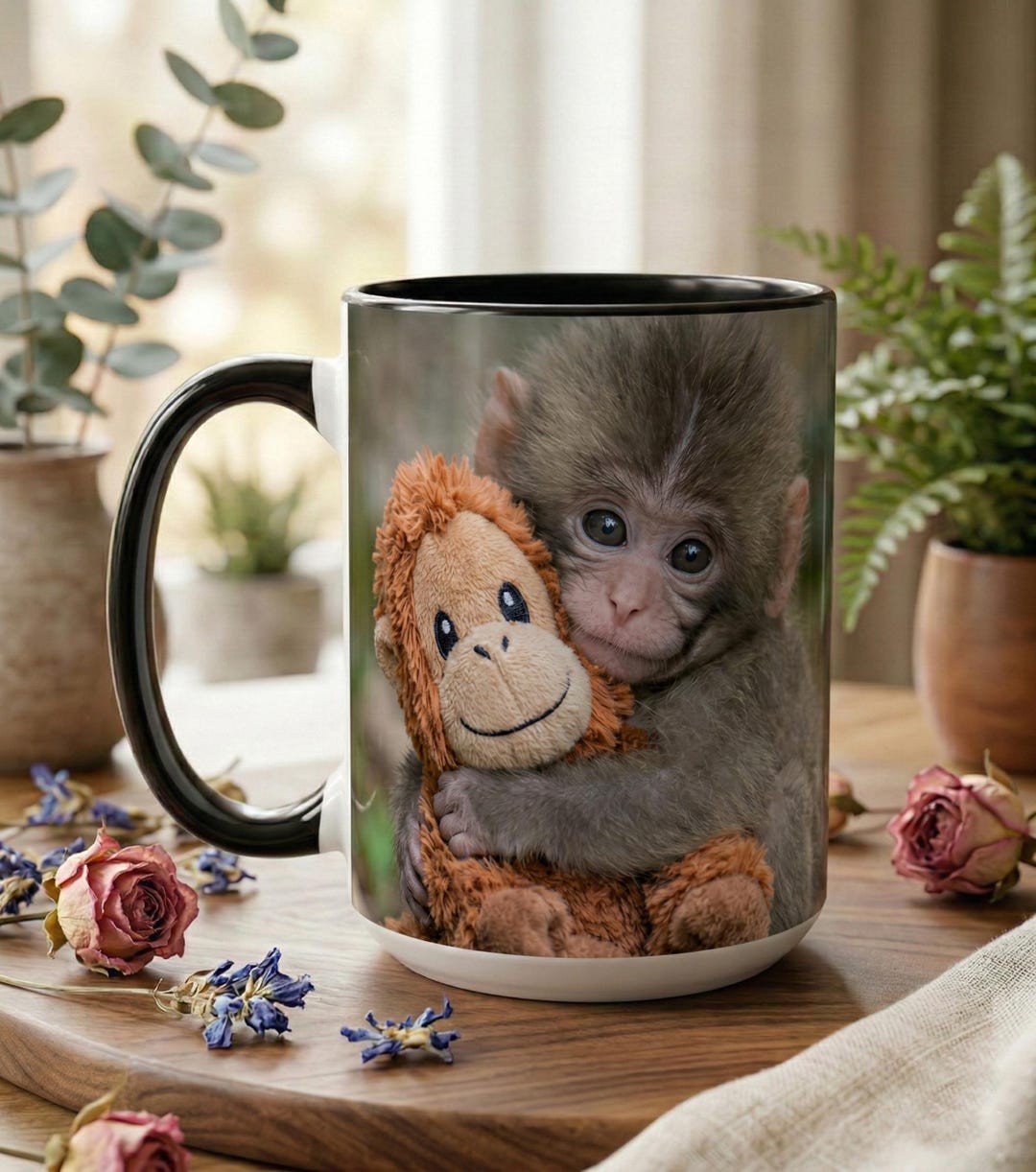 Punch the Monkey Viral Panchi-kun Japanese Macaque Mug - Etsy
