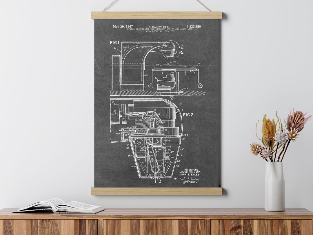 Radiotherapy Device Patent Poster, Physics Science Gift, Electrical ...