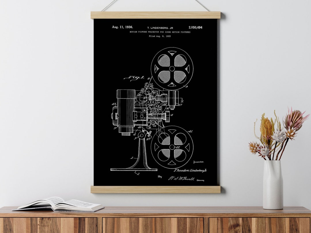 Movie Projector Patent Poster, Photographer Prints, Cinema Photography ...