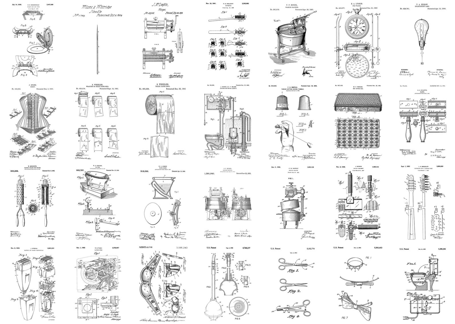 653 MEGA Vintage Patent Posters Bundle, Digital Print Set, Retro ...