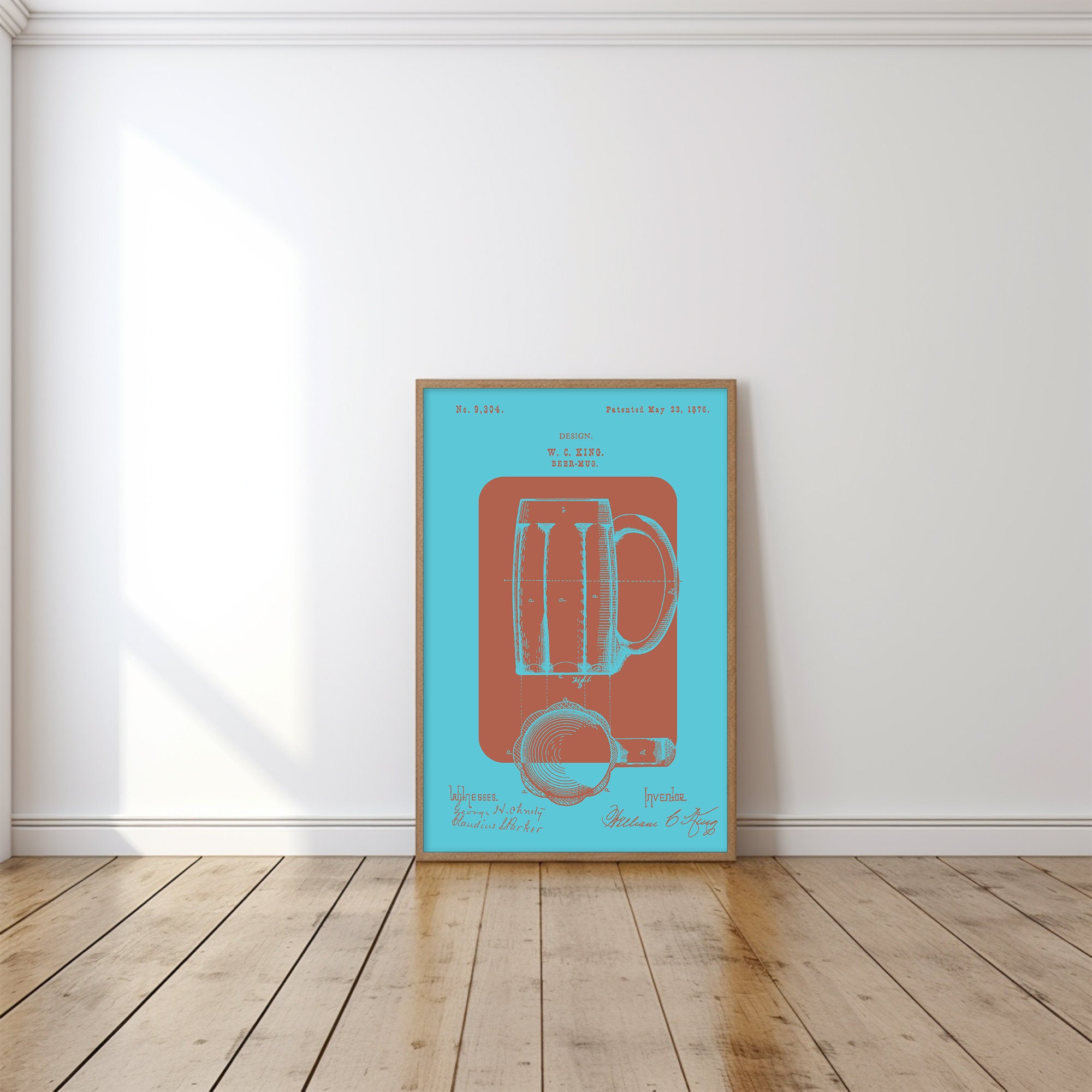 653 Patents Bundle 12 Colors, Printable Blueprint Poster Prints, Set of ...