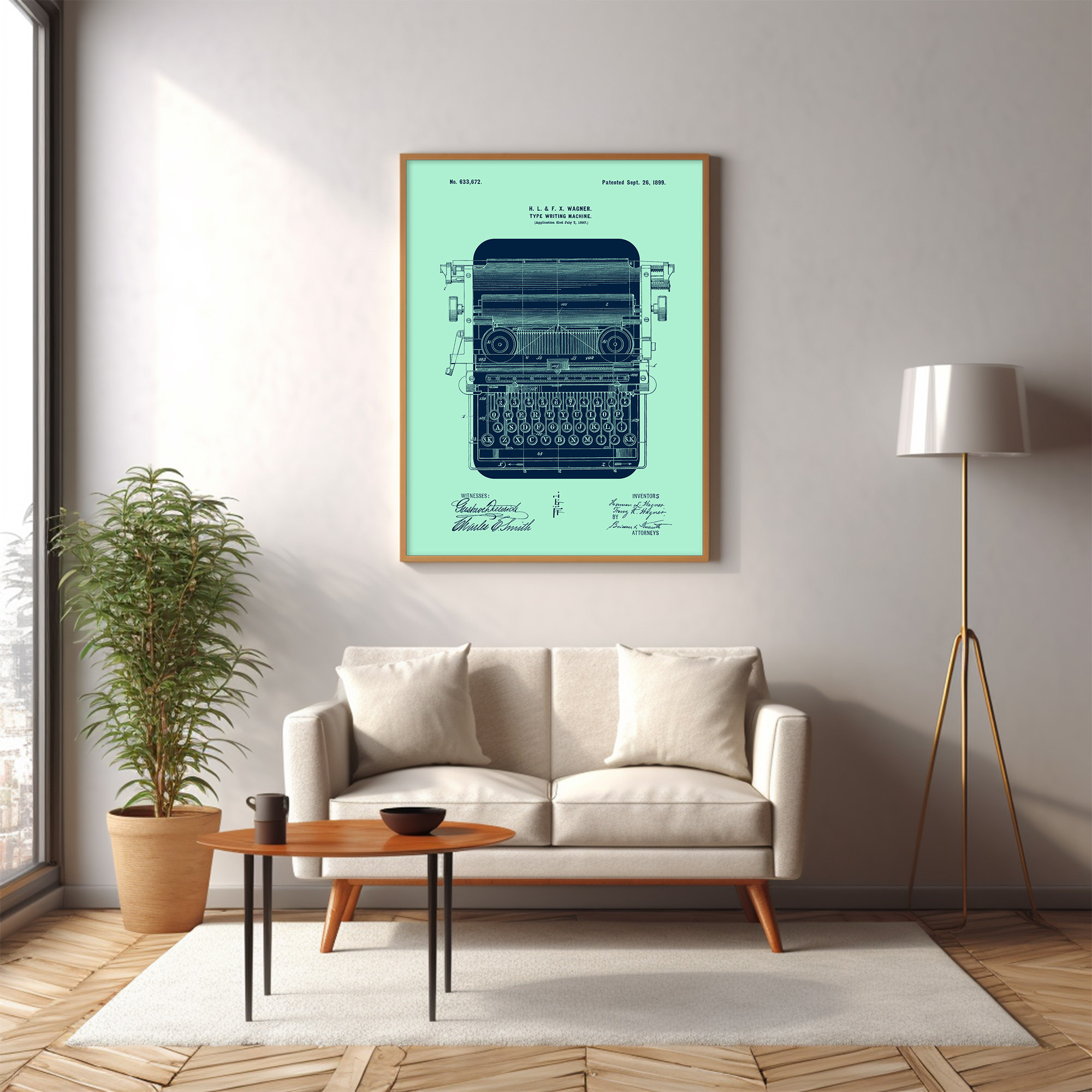 162 Profession Science Technology Patent Poster Bundle, 12 Colors ...