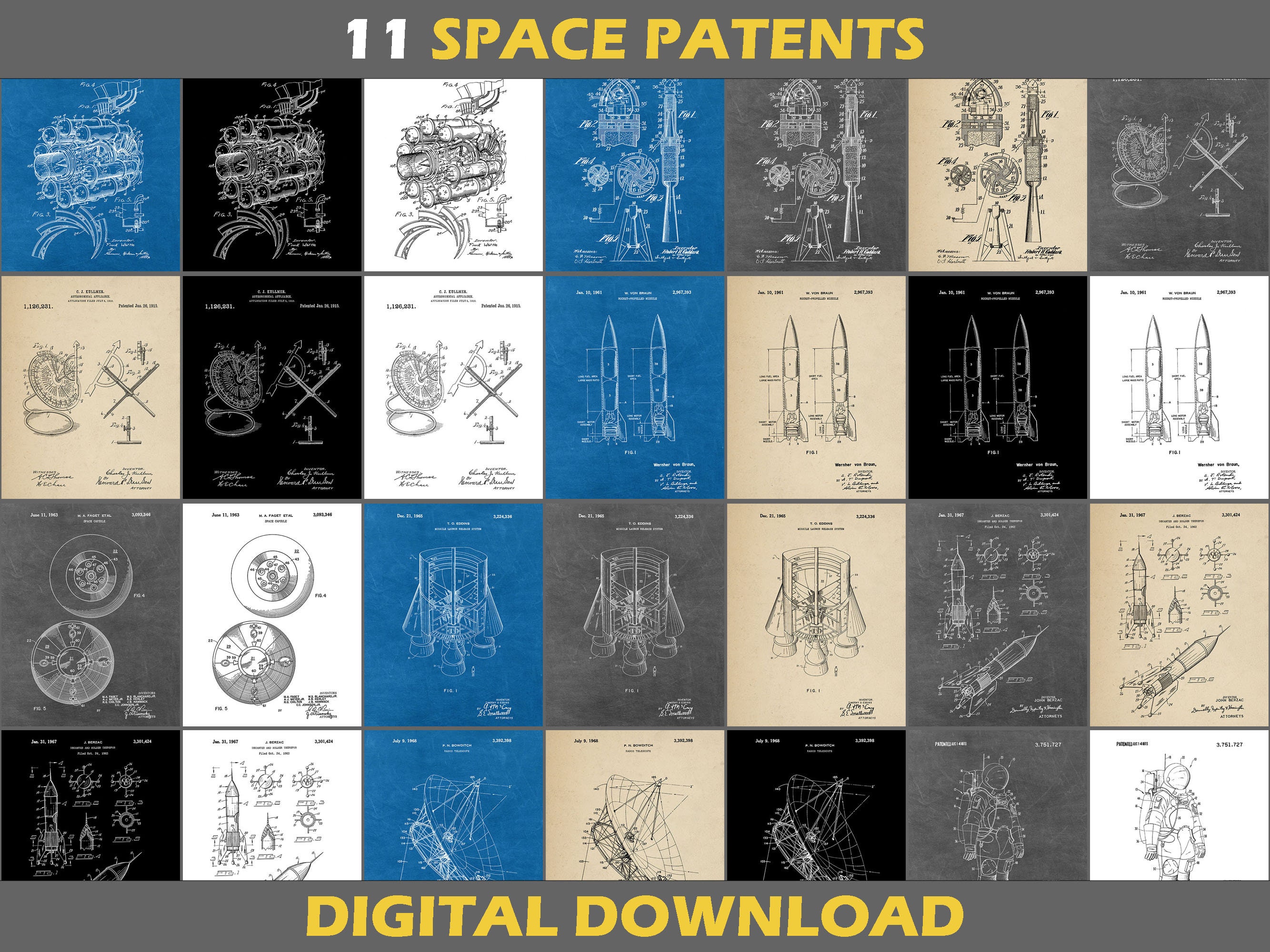 Nasa Blueprint Ebay