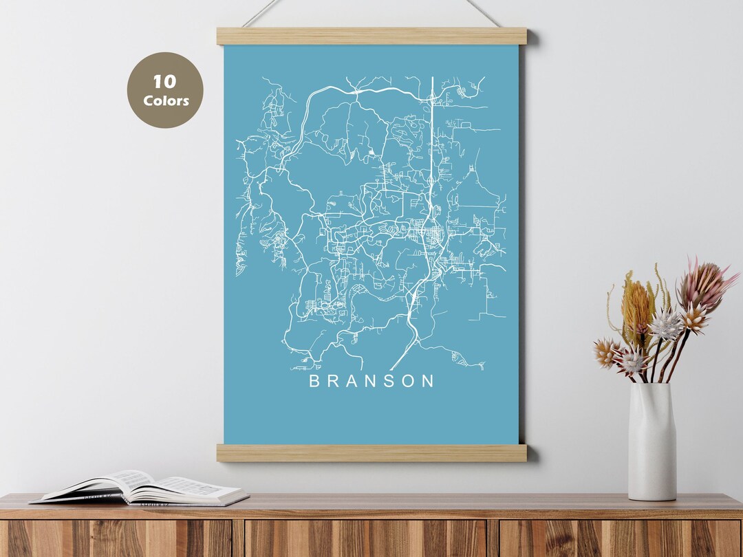 Branson City Map Poster, Missouri, United States of America Print ...