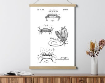 Printable Toilet Patent Download Prints Blueprint Poster Design ...