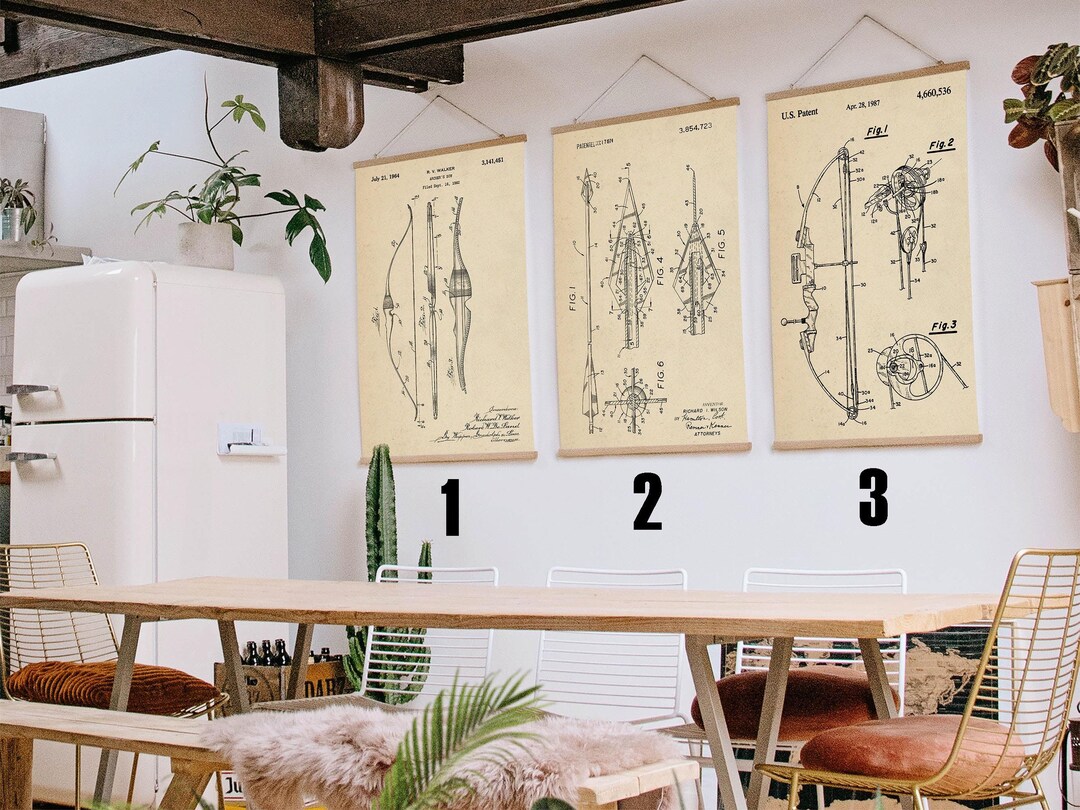 Hunting Patent Posters, Hunter Archer Gifts, Vintage Print, Blueprint ...