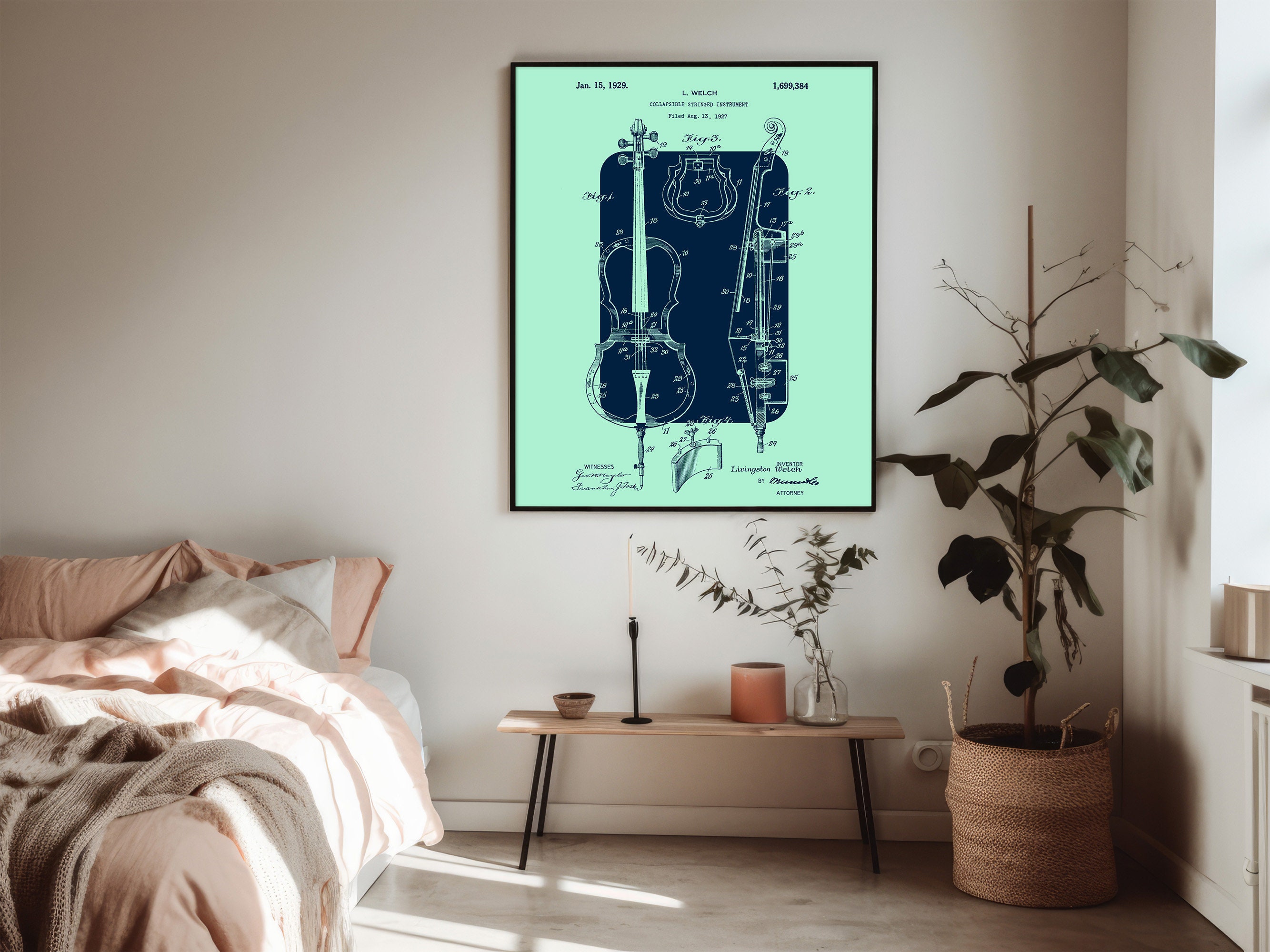 653 Patents Bundle 12 Colors, Printable Blueprint Poster Prints, Set of ...