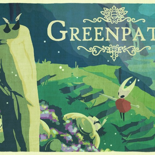 Hollow Knight Poster Art Print: Hornet & Greenpath - Etsy