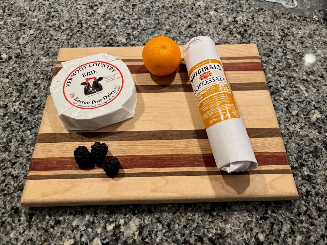 Maple Cherry Walnut and Bloodwood Cutting Board 12 X 9 X - Etsy