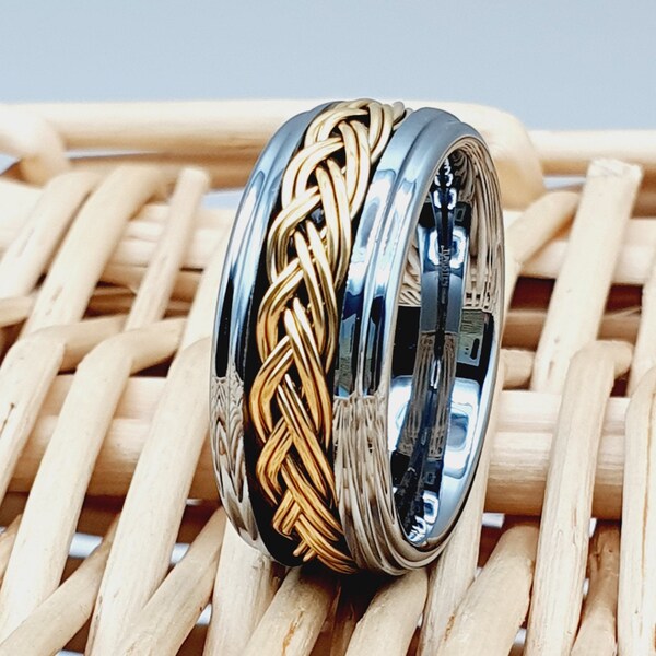 Braided Wedding Band - Etsy