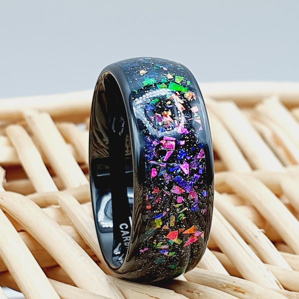 Black Crushed Opal - Etsy