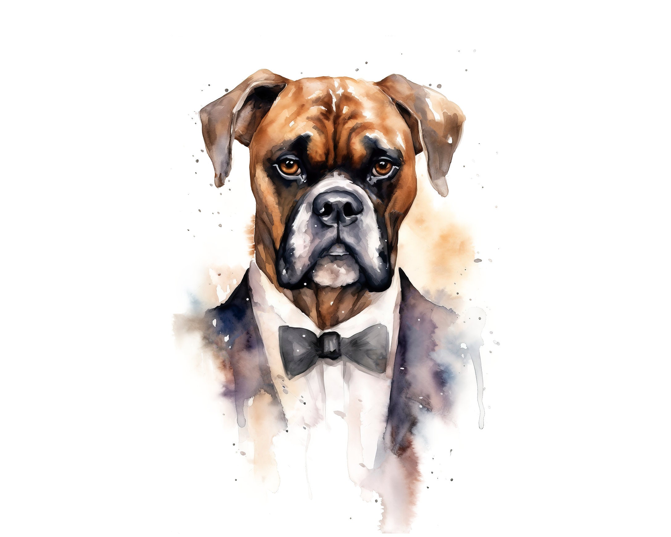 Boxer Dog Clipart Cute Dog Clipart Dog PNG Watercolor Boxer - Etsy UK