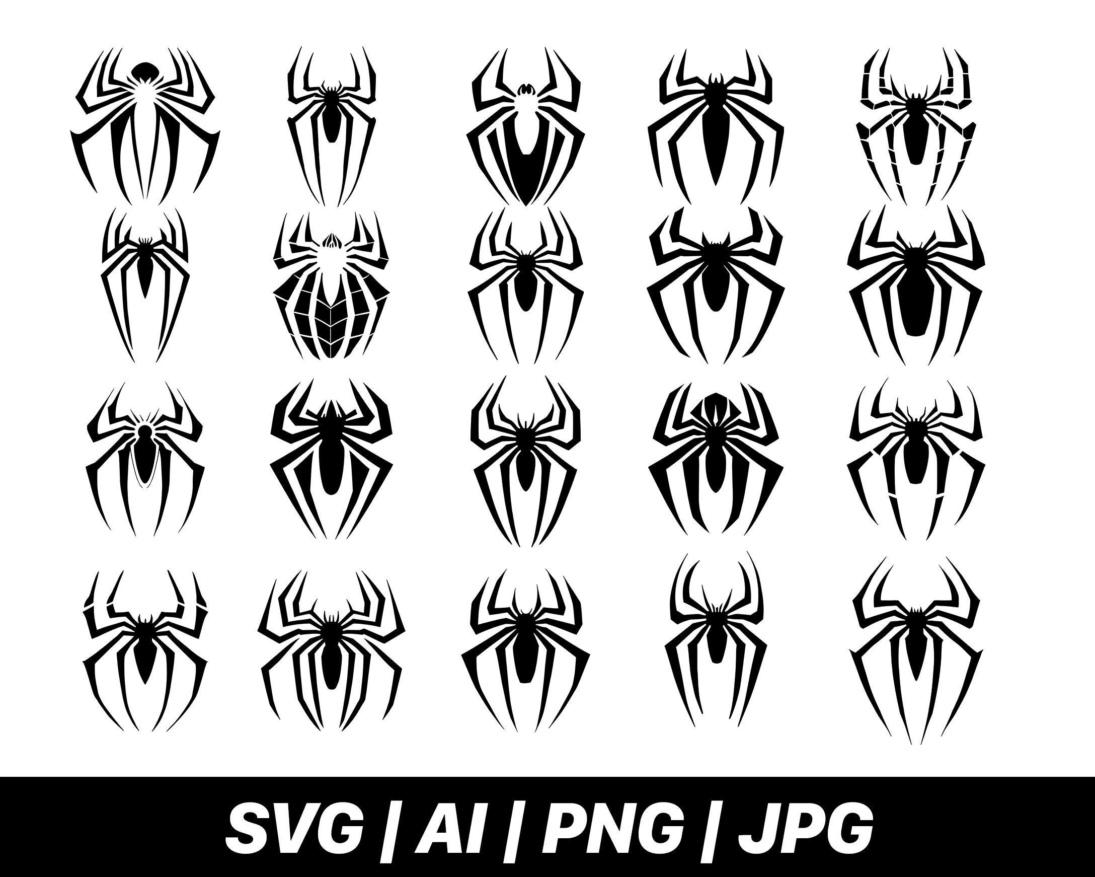 Spider Svg Spider Svg Bundle Digital Animal Spider Animal - Etsy