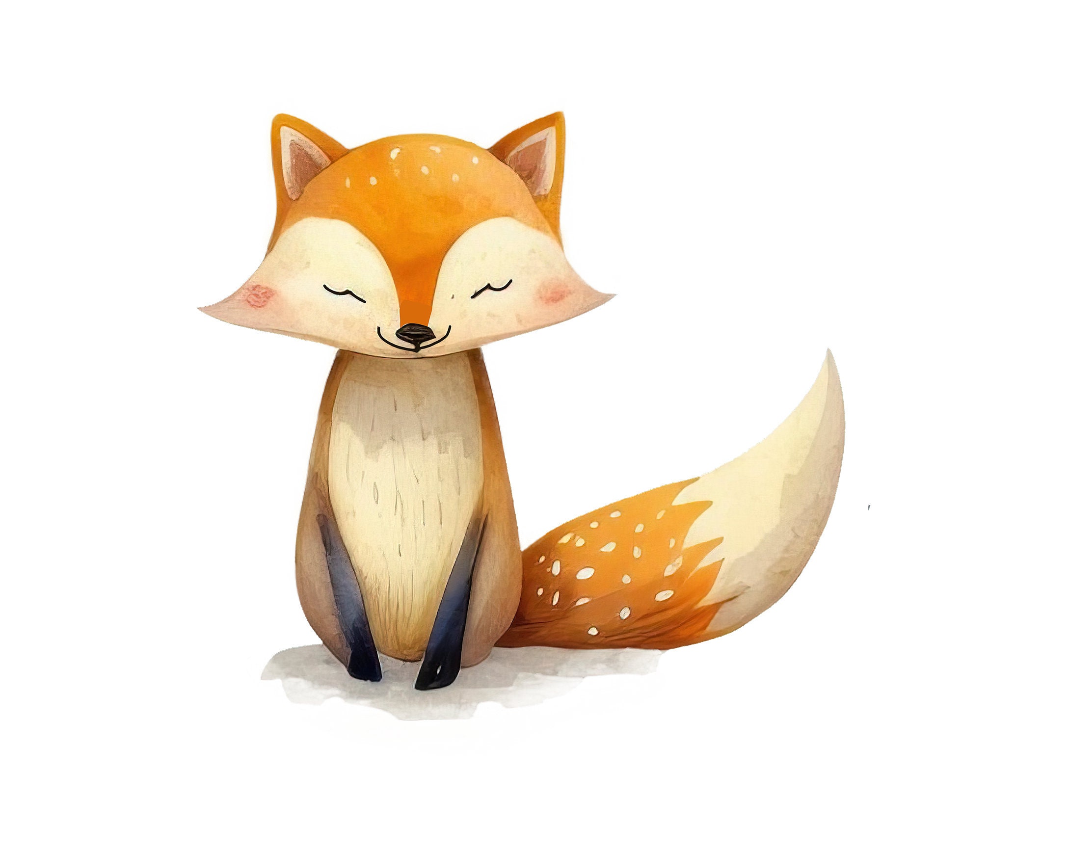 Fox Watercolor Clipart Watercolor Fox Fox Clipart Fox PNG - Etsy