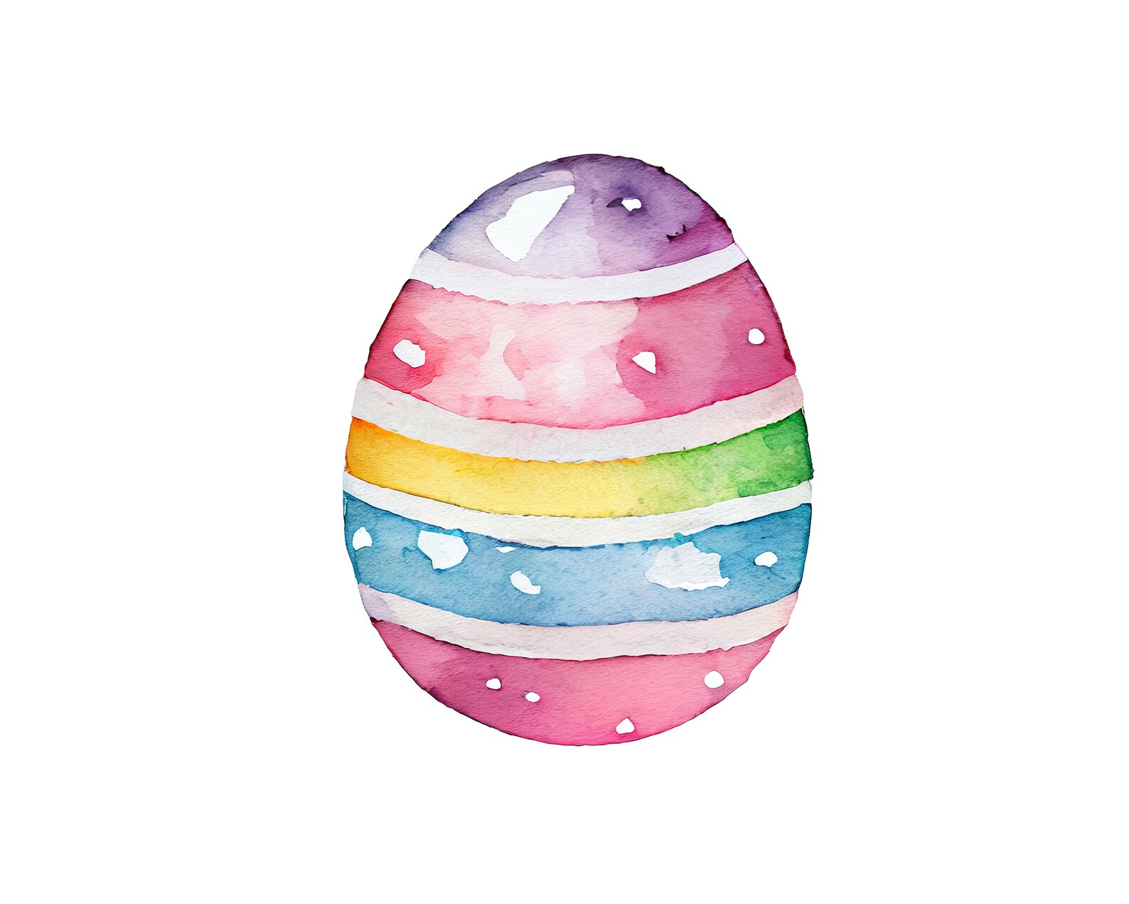 Watercolor Easter Eggs Clipart: 229 PNG Art Graphics (digital Download ...
