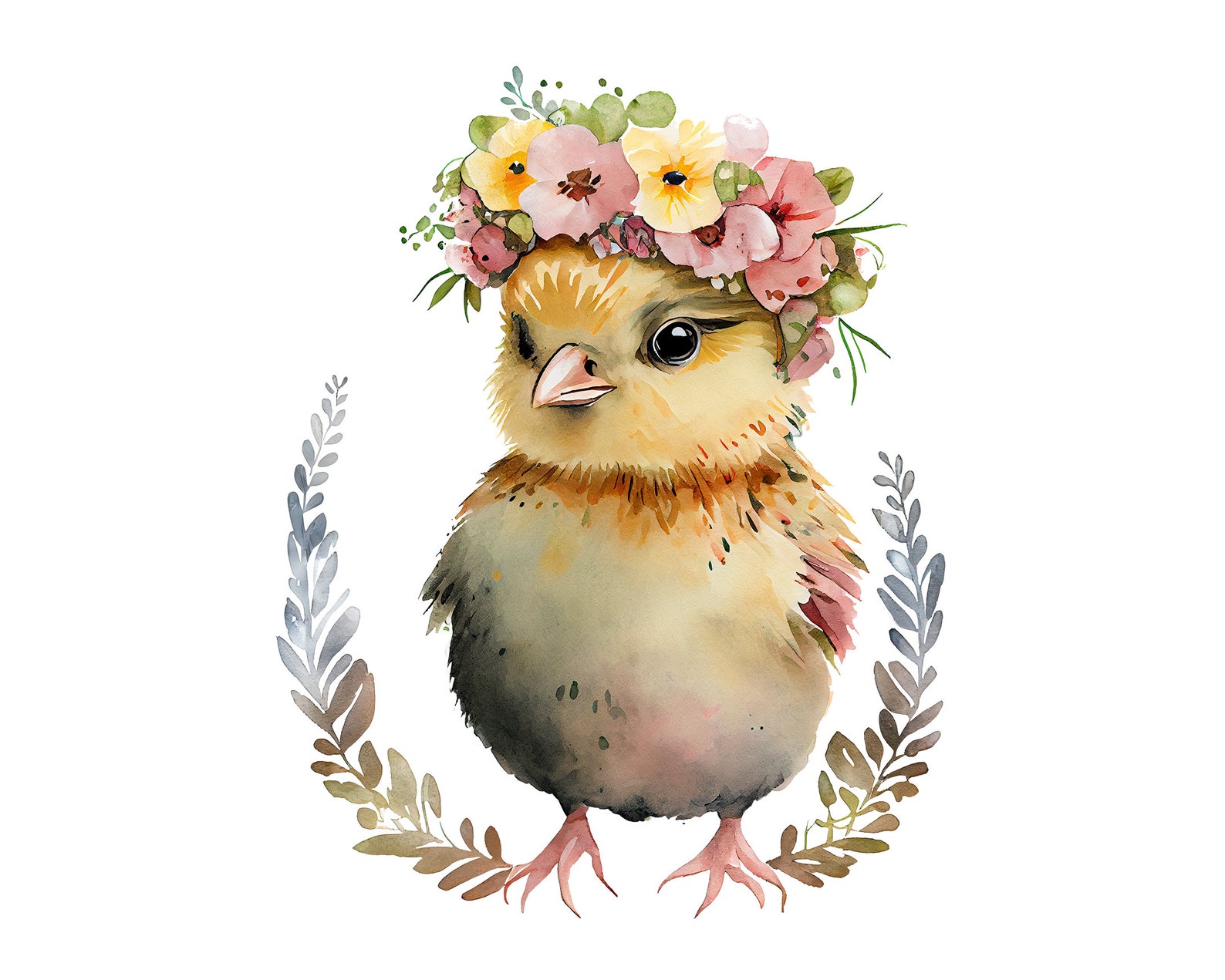 Easter Chicks Clipart, Watercolor Chicks, Chicks Clipart, Chicks PNG ...