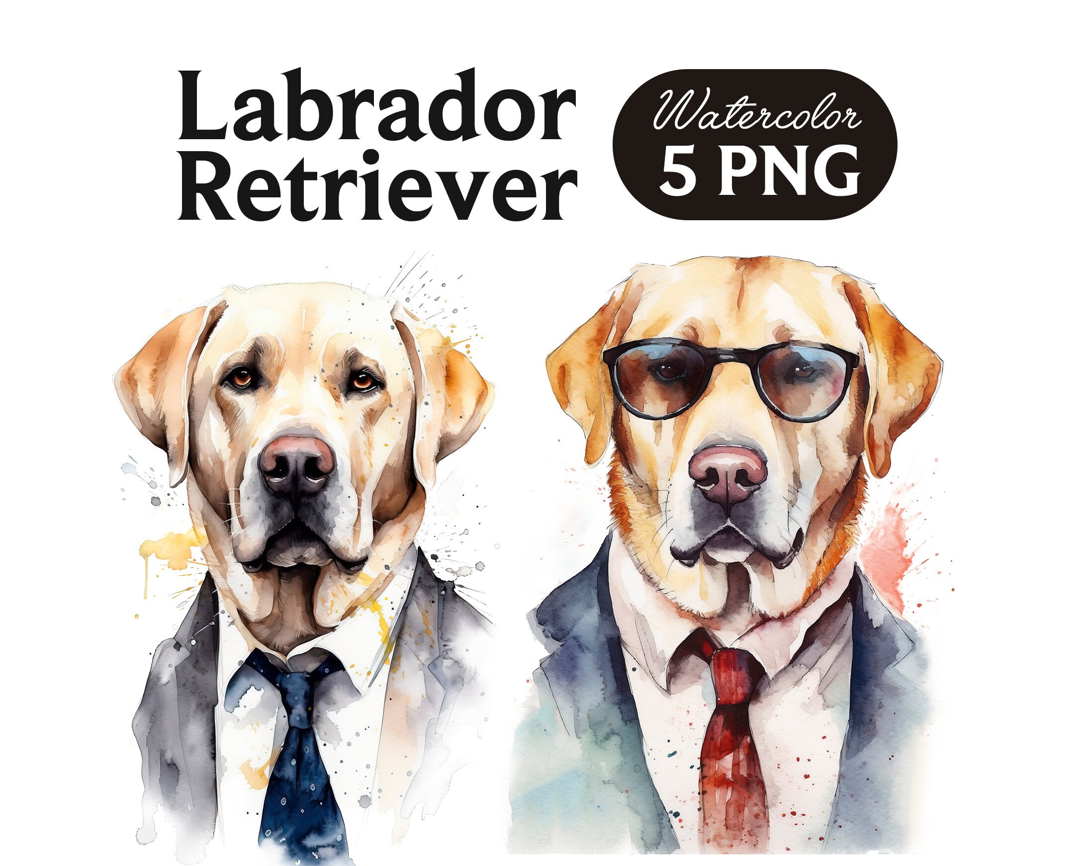 Labrador Retriever Clipart Cute Dog Clipart Dog PNG - Etsy