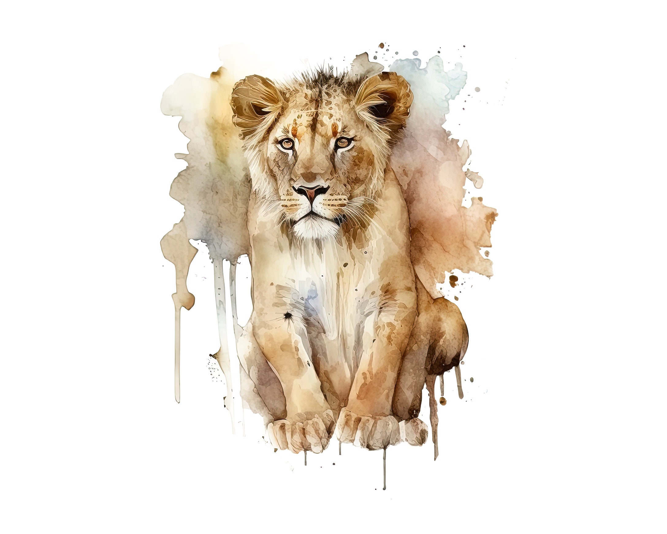 Lion Png Watercolor Lion Lion Clipart Lion PNG Lion - Etsy UK