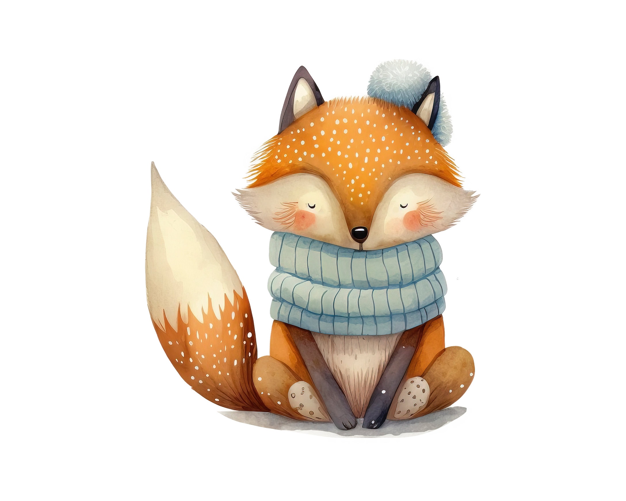 Fox Watercolor Clipart Watercolor Fox Fox Clipart Fox PNG - Etsy