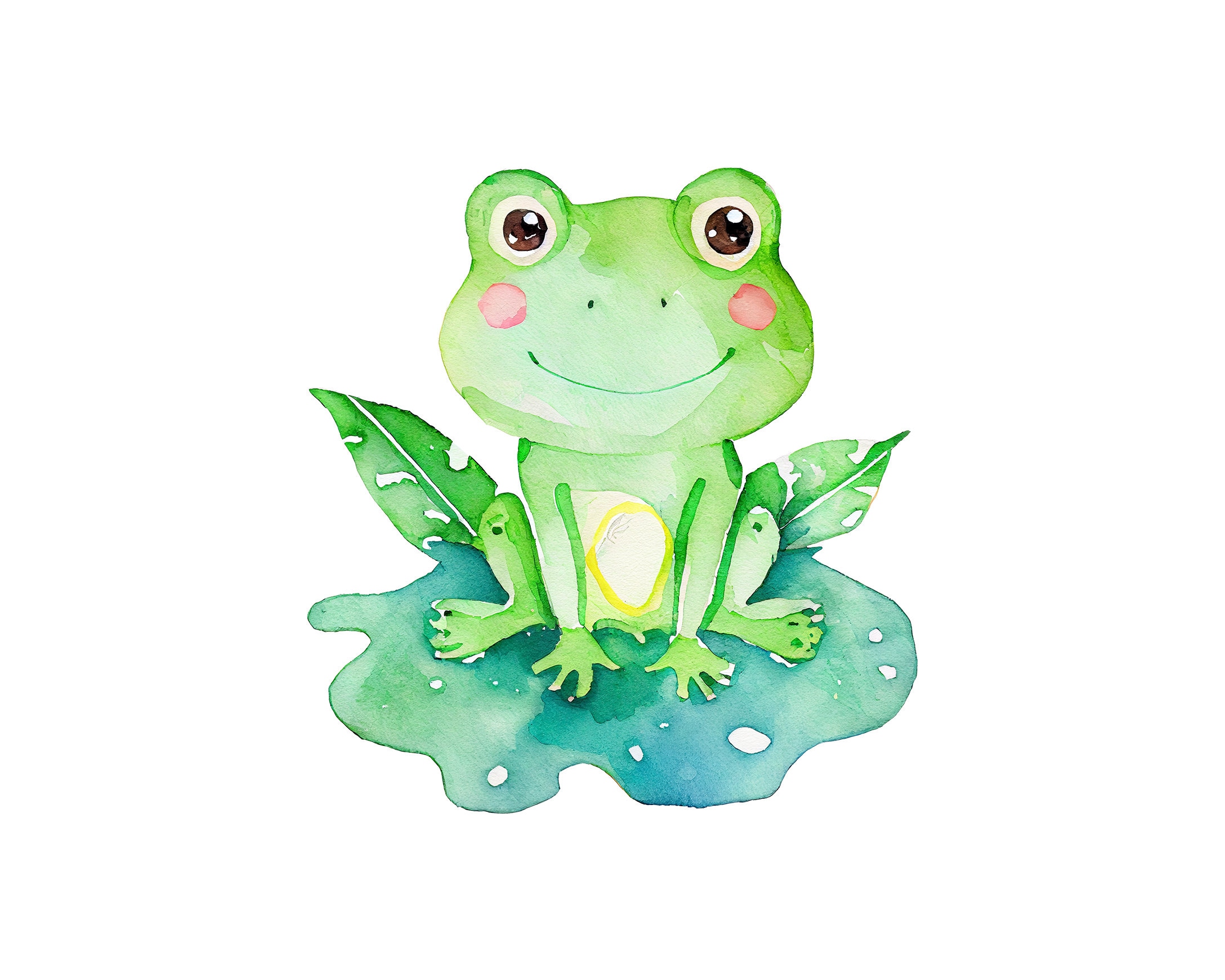 Watercolor Frog Frog Clipart Frog PNG Frog Clipart Frog - Etsy