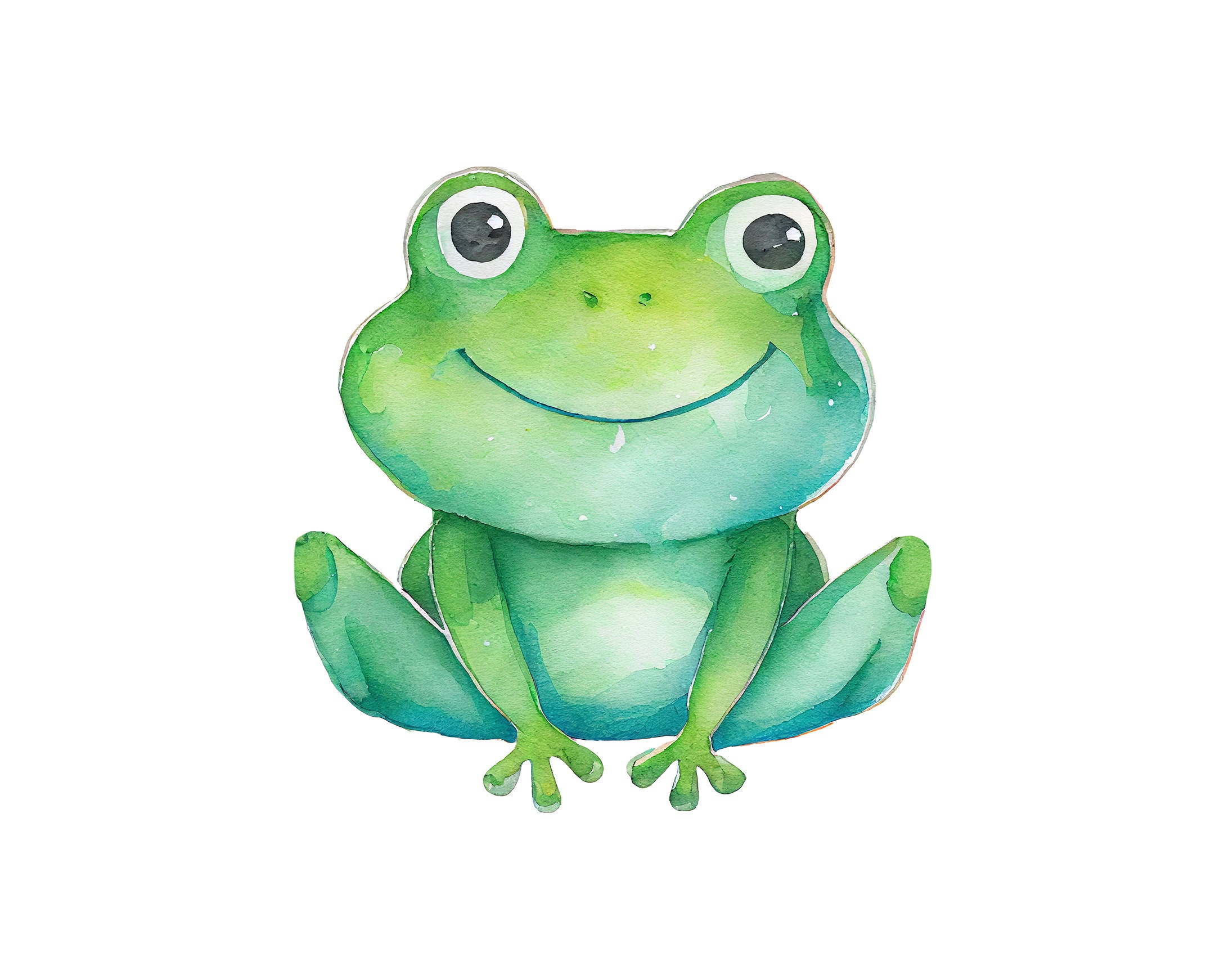 Watercolor Frog Frog Clipart Frog PNG Frog Clipart Frog - Etsy
