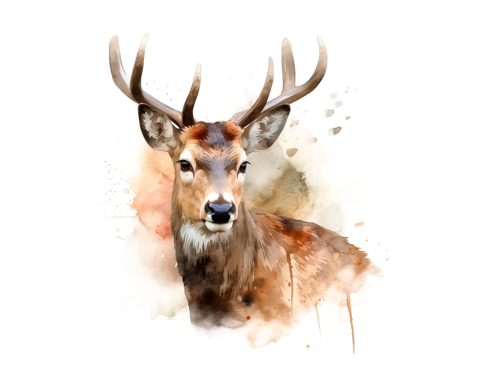 Watercolor Deer Clipart Nursery Decor Deer PNG Watercolor - Etsy Canada