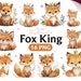 Fox Watercolor Clipart, Cute Baby Shower Graphics, Nursery Decor Wall ...