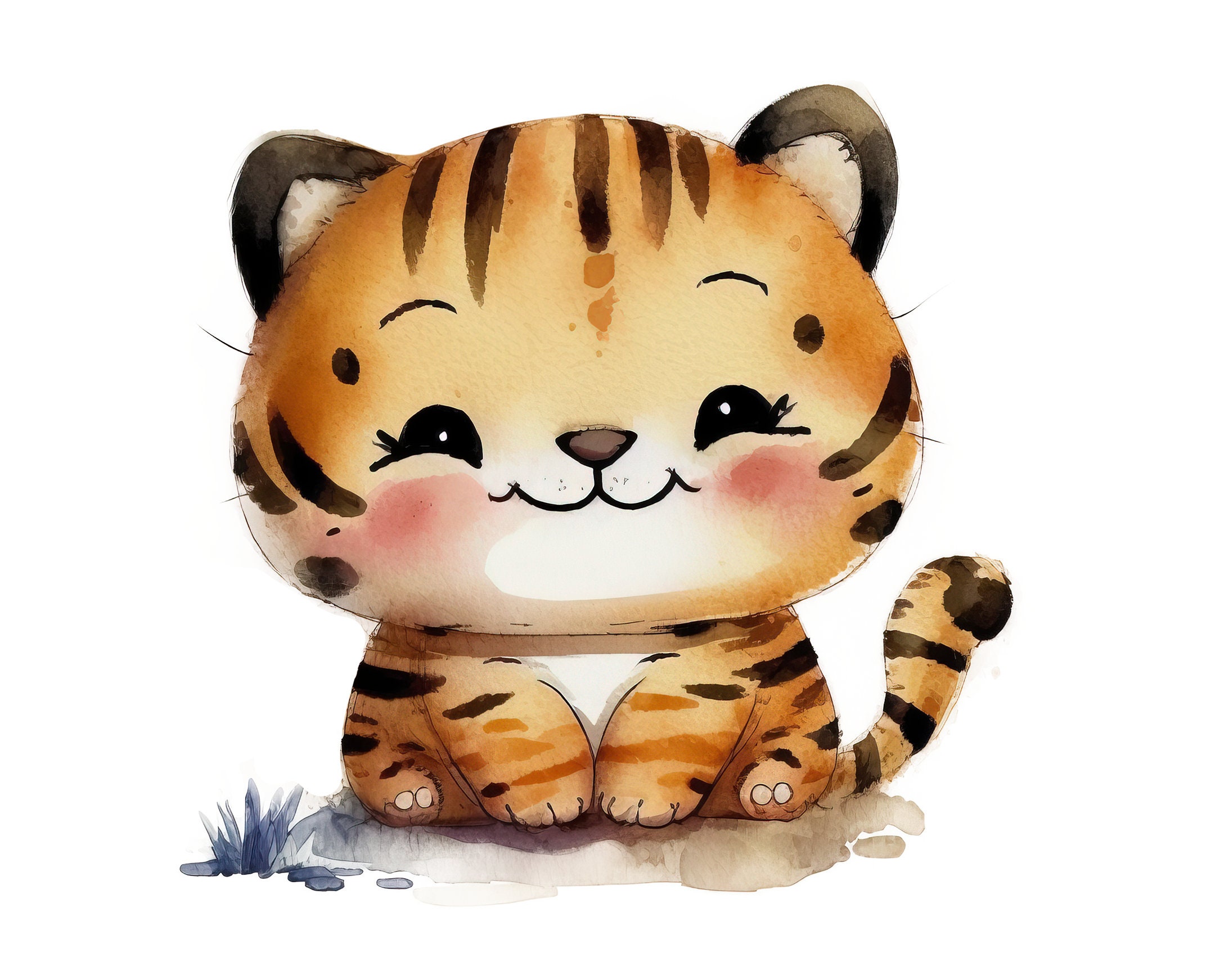 Tiger Clipart Cute Tiger Png Watercolor Tiger Tiger PNG - Etsy Australia