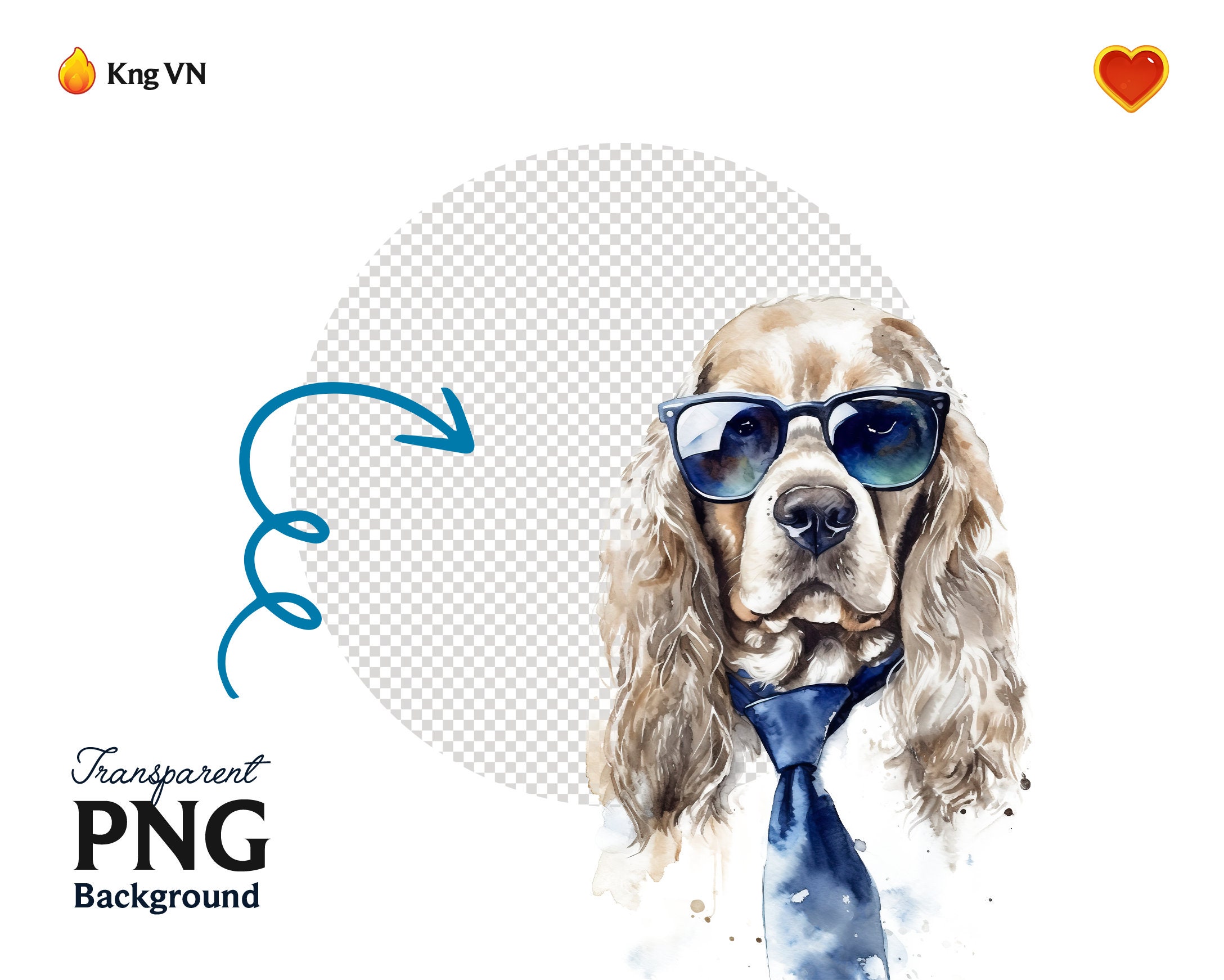 English Cocker Spaniel Clipart Cute Dog Clipart Dog PNG - Etsy